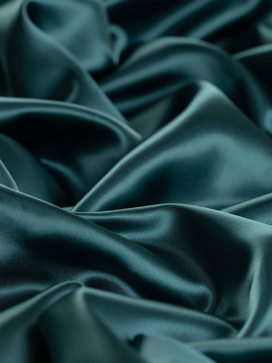 Silky Lightweight Satin - Iced Teal – Fabworks Online