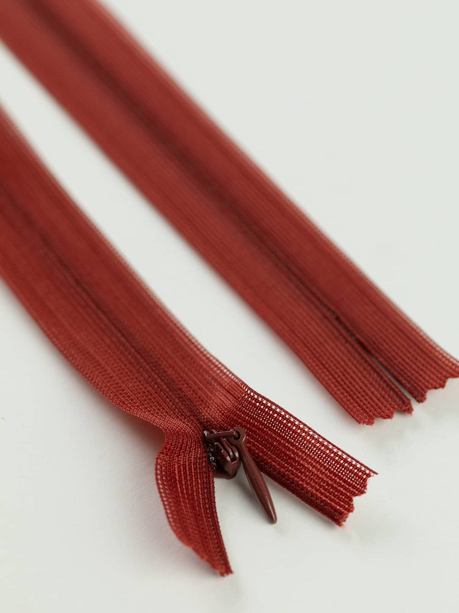 Rust 40cm Invisible Dressmaking Zip – Fabworks Online