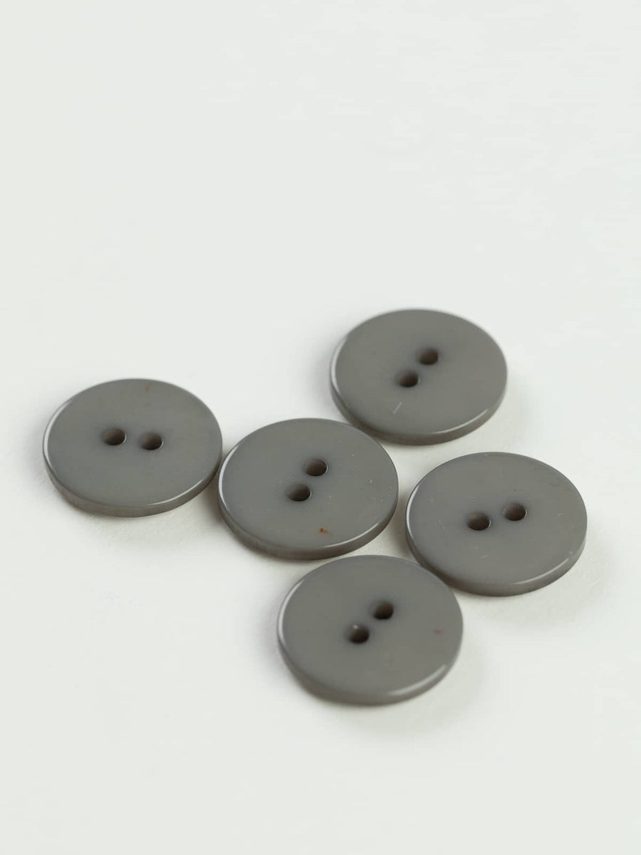 5 x Grey 2cm Button – Fabworks Online