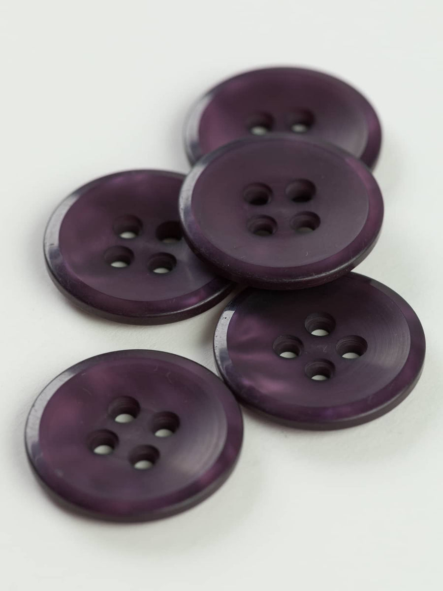 5 x Chunky Pearlised Purple 3.5cm Button – Fabworks Online