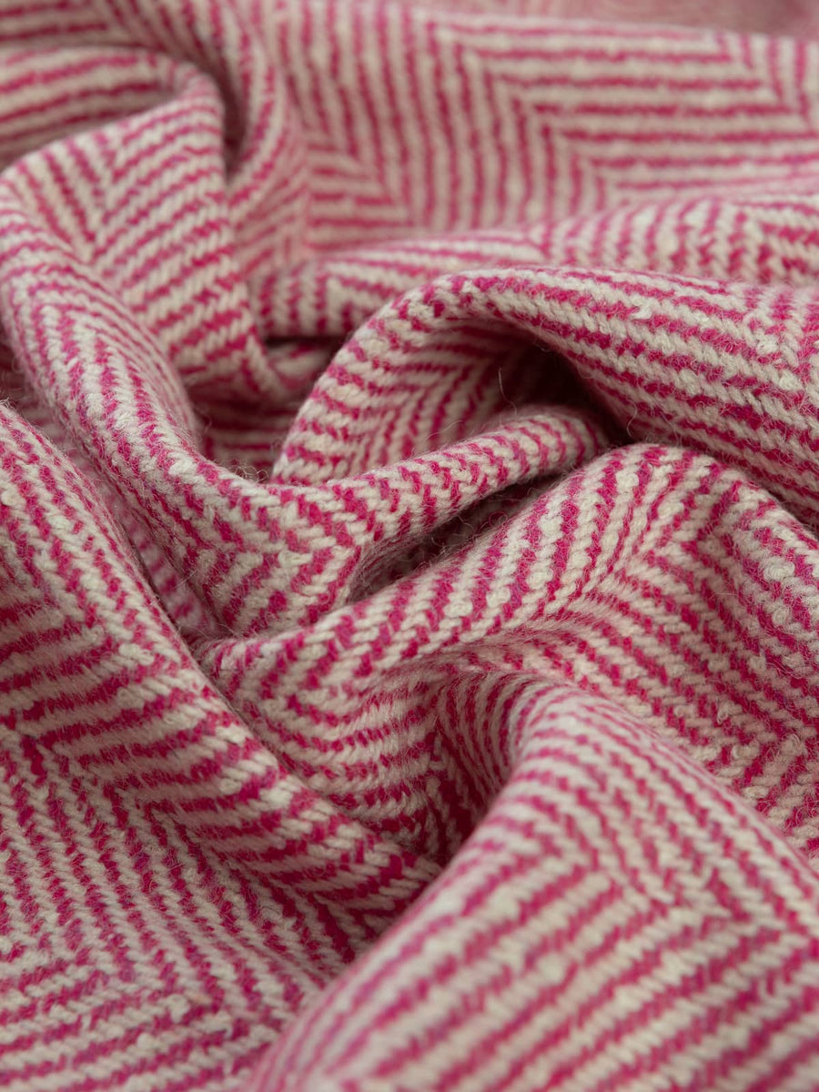 Jumbo Herringbone Yorkshire Wool Tweed - Winter Bloom – Fabworks Online