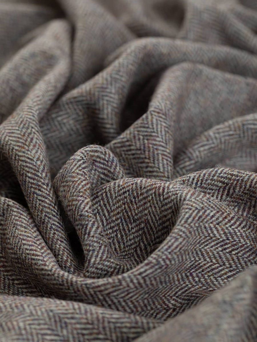 Herringbone Yorkshire Tweed - Heather Momento – Fabworks Online