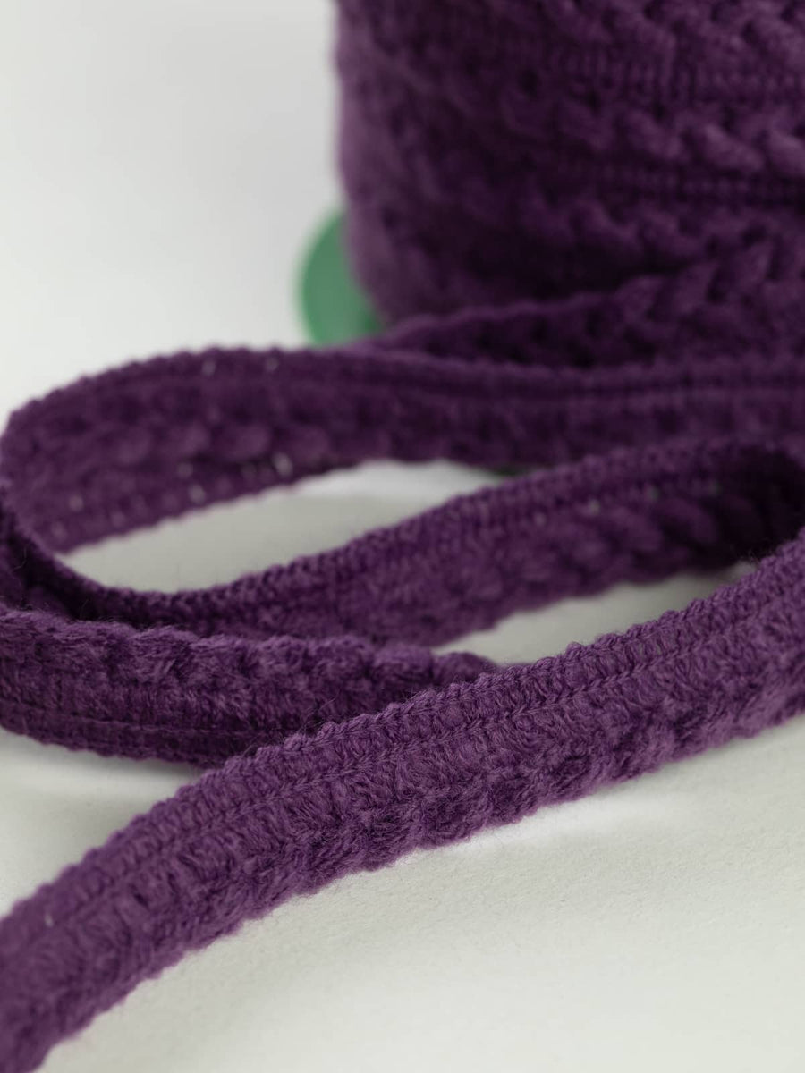 Purple Single Flange Wool Plait Trim – Fabworks Online
