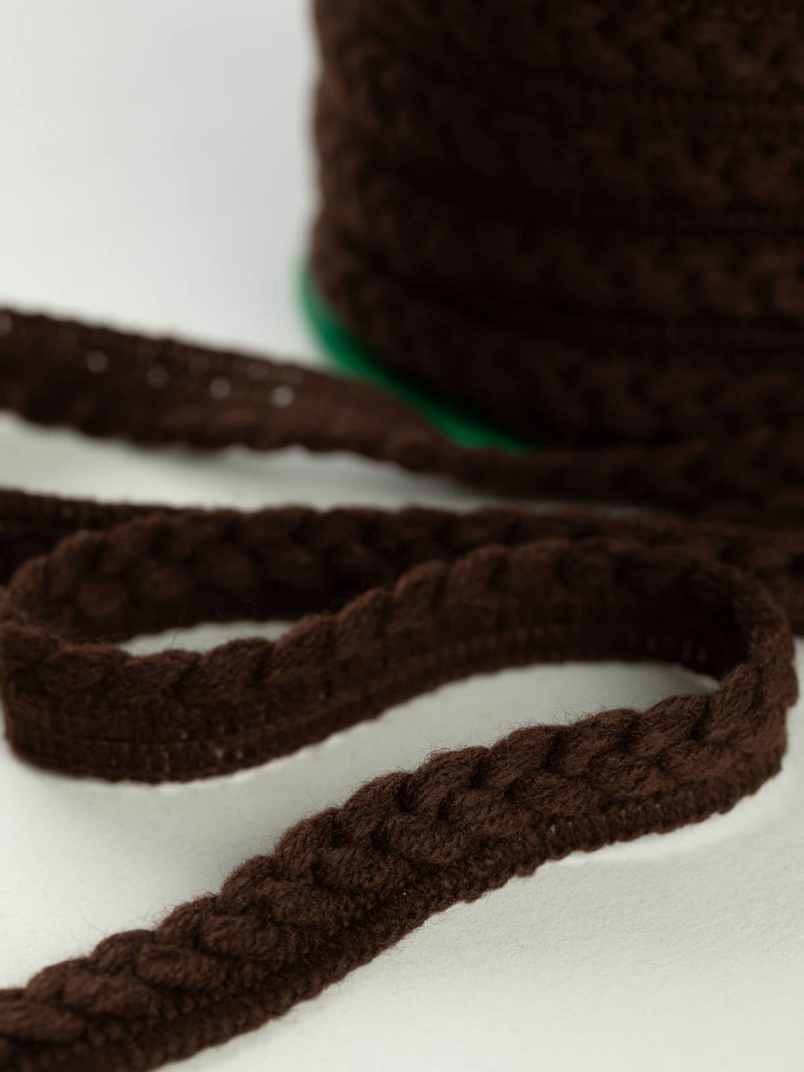 Brown Single Flange Wool Plait Trim – Fabworks Online