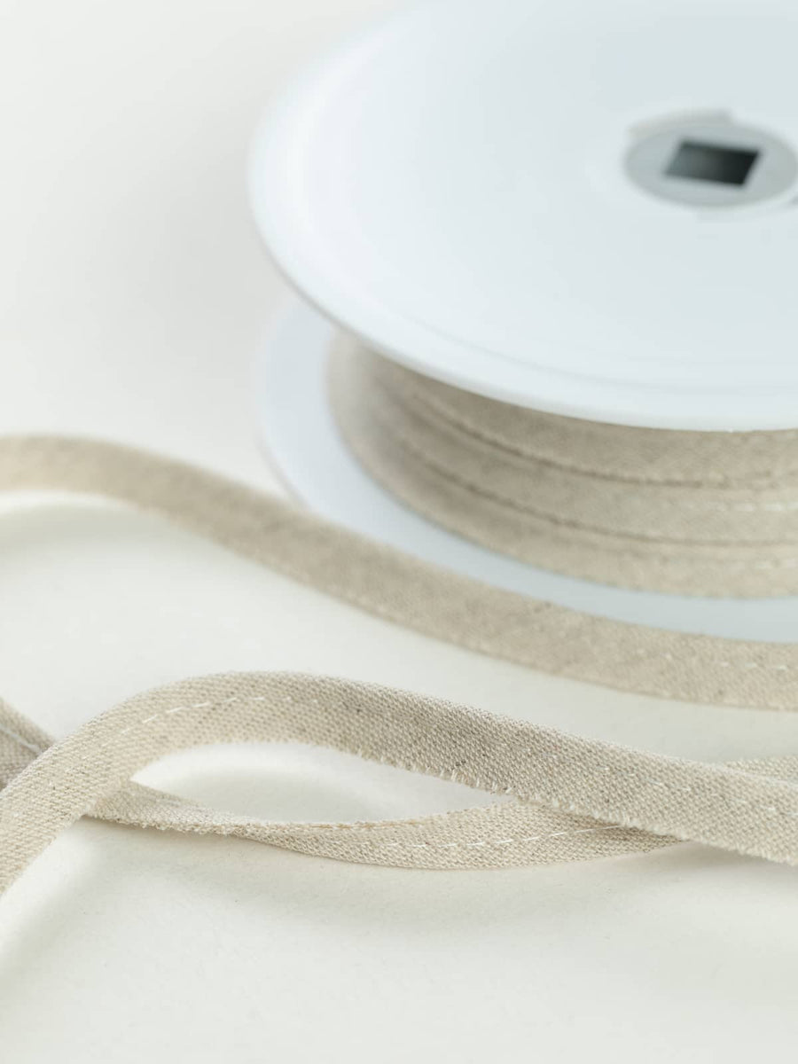 Ecru Linen Bias Corded Tape – Fabworks Online