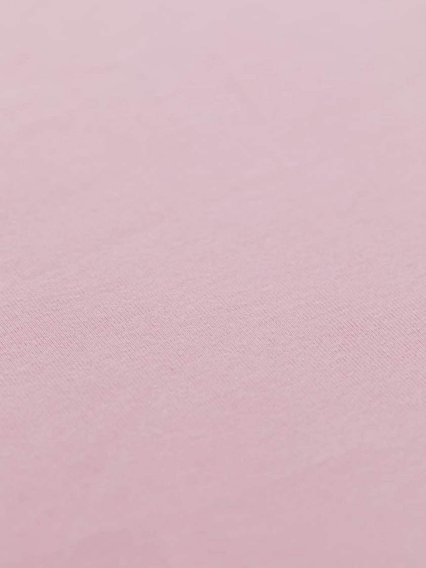 Soft Cotton Interlock Double Jersey - Pink Blancmange – Fabworks Online