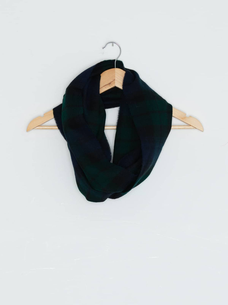 Pure Merino Wool Infinity Scarf - Tranquil Nights – Fabworks Online
