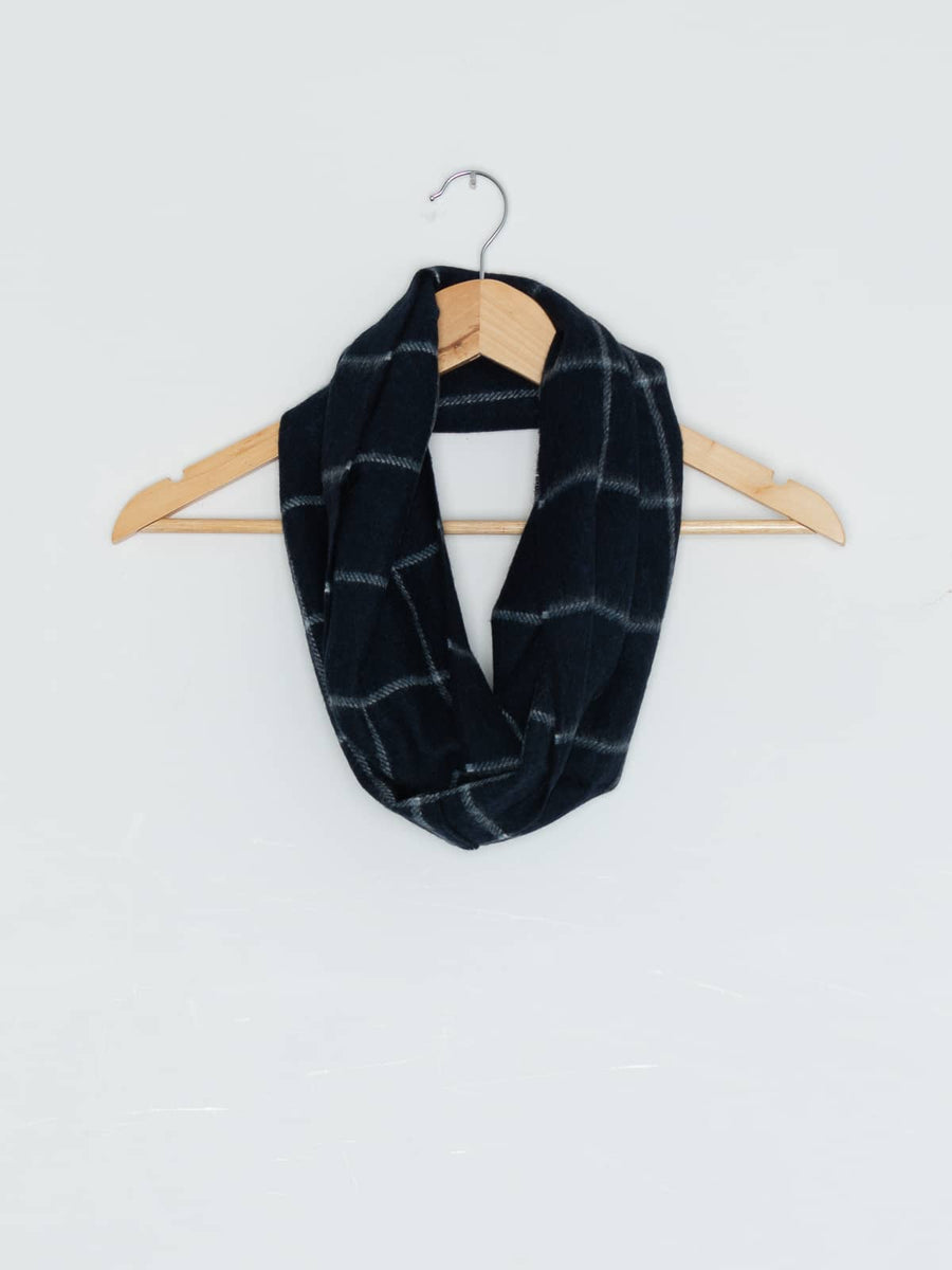 Pure Merino Wool Infinity Scarf - Calm Ocean Blue – Fabworks Online