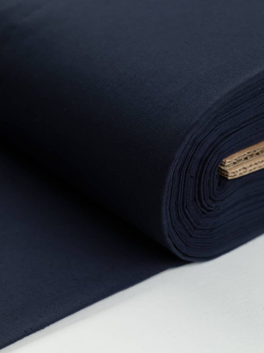 Soft Cotton Poplin - Classic Navy – Fabworks Online