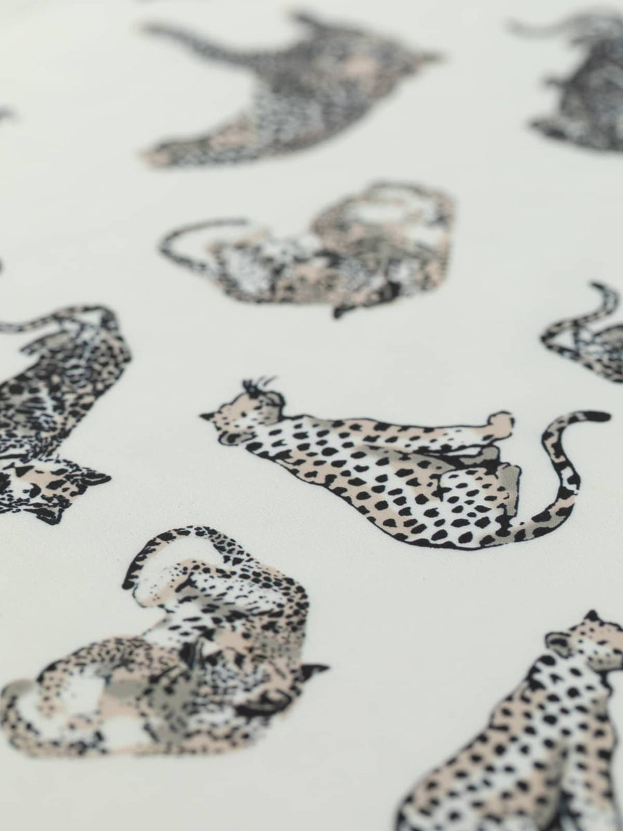 Matte Polyester Printed Satin - Feline Fancy – Fabworks Online