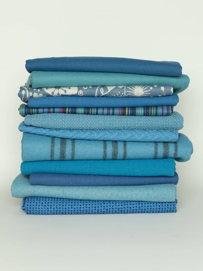 Sample Pack: Yorkshire Furnishing Fabrics - Light Blue (Pack of 10 ...