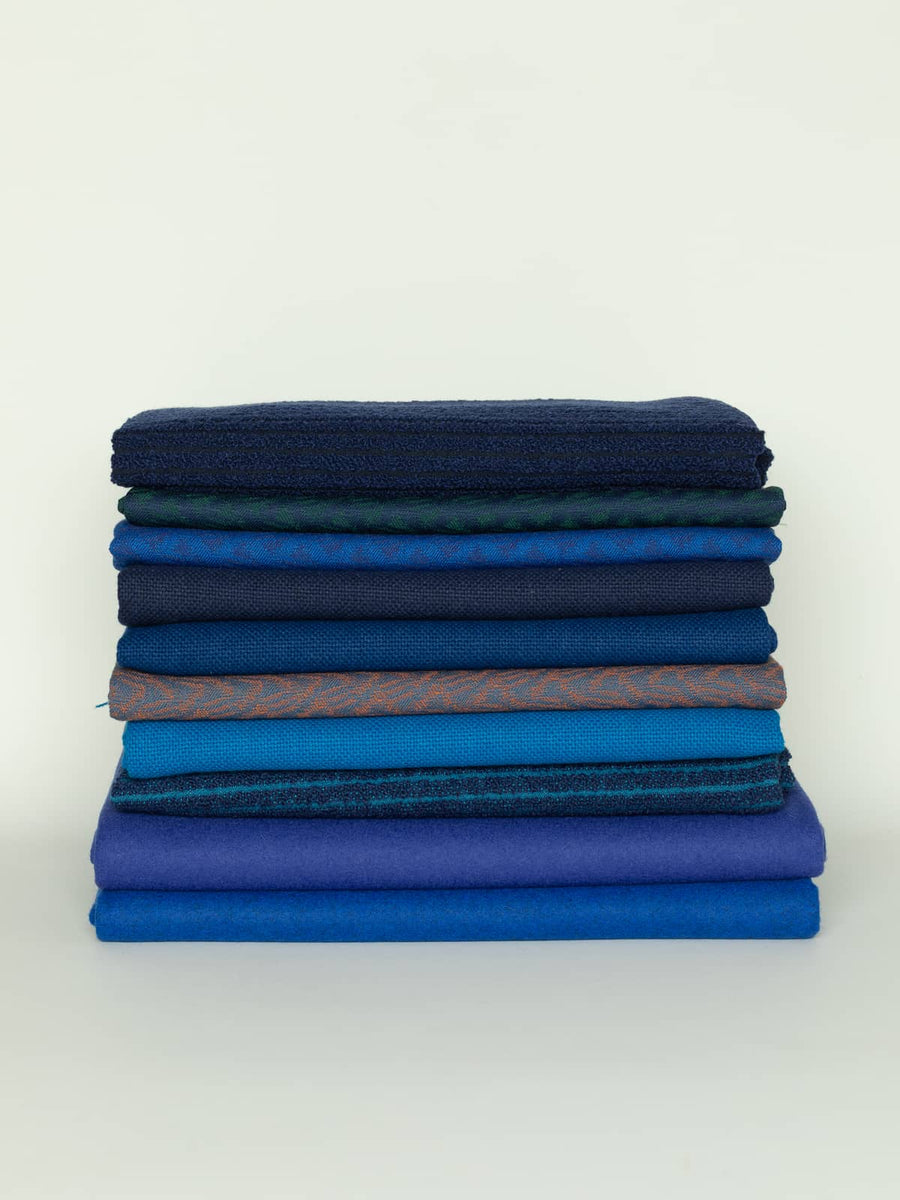Sample Pack: Yorkshire Furnishing Fabrics - Dark Blue (Pack of 9 ...