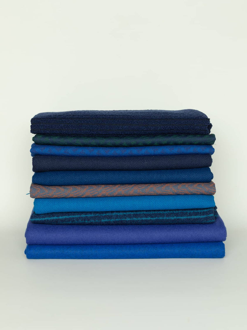 Sample Pack: Yorkshire Furnishing Fabrics - Dark Blue (Pack of 9 ...