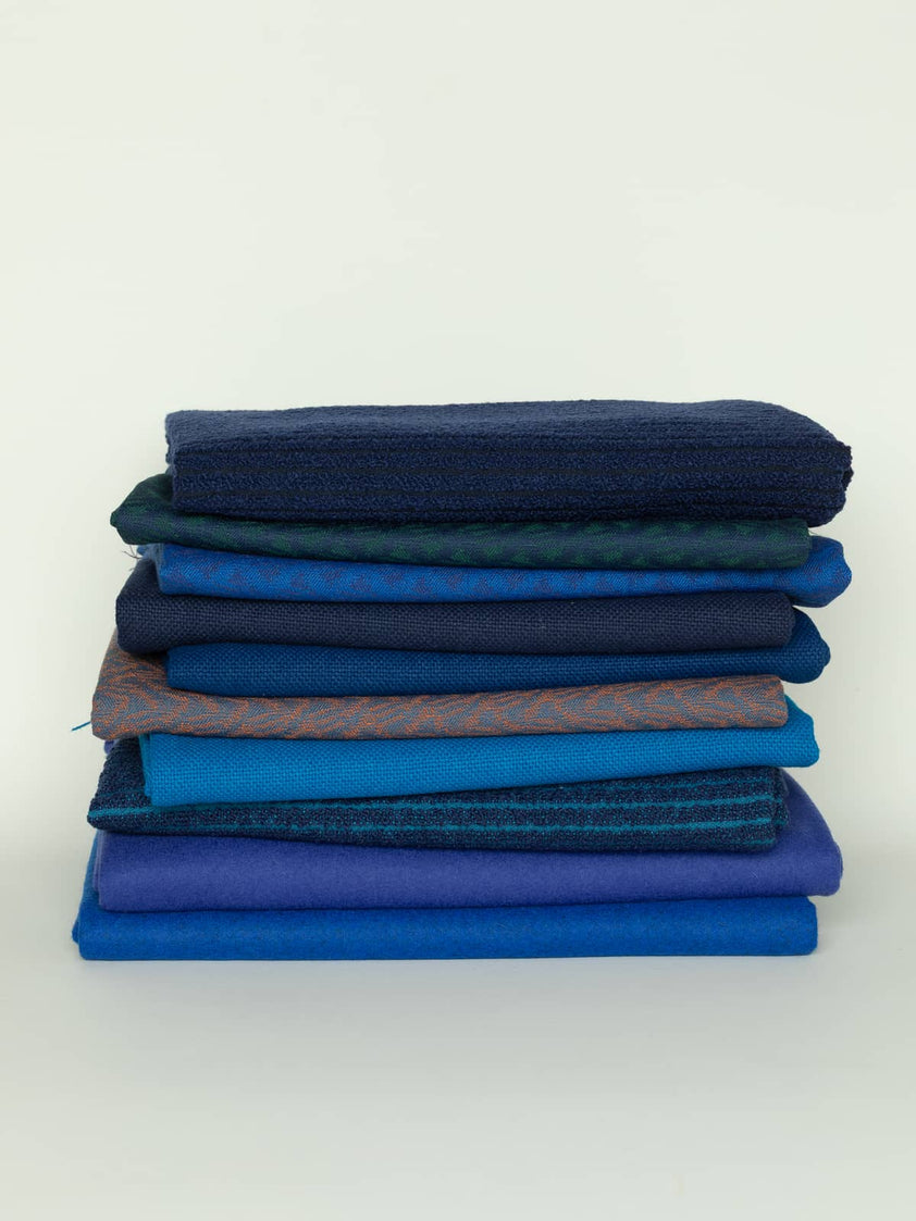 Sample Pack: Yorkshire Furnishing Fabrics - Dark Blue (Pack of 9 ...
