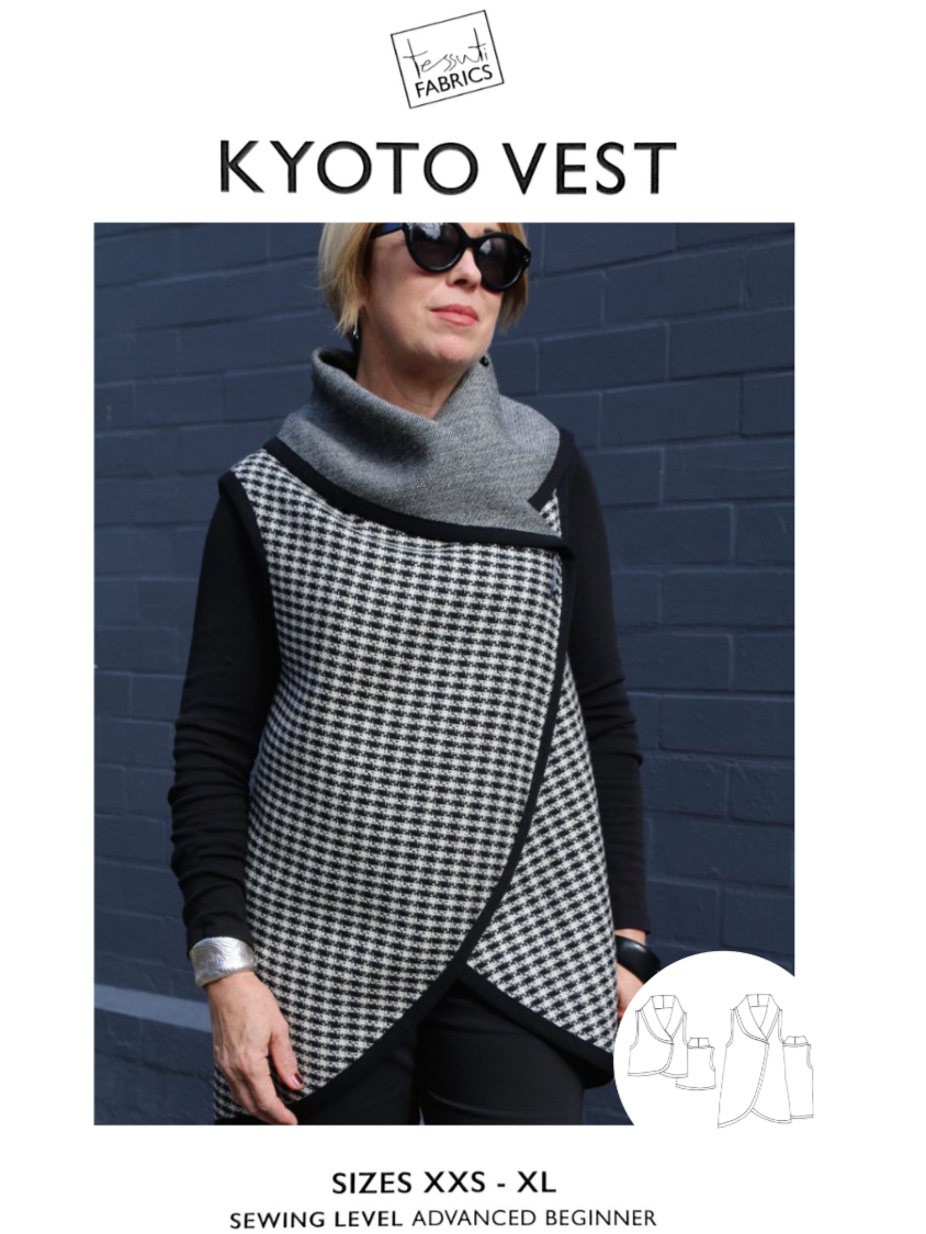 Kyoto Vest - Tessuti Patterns – Fabworks Online