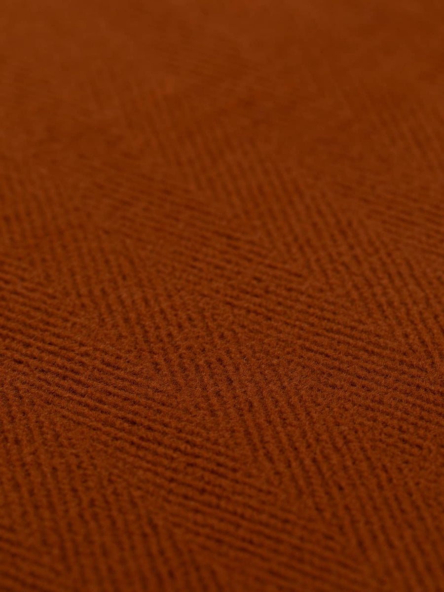 Jumbo Herringbone Wool Coating - Rust – Fabworks Online