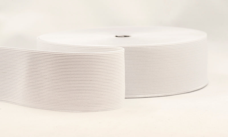 50mm White Loom Elastic – Fabworks Online
