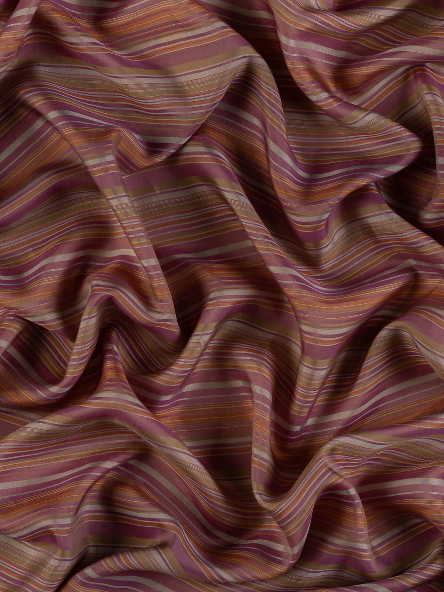 Silken Sand & Sunset Stripe - Lining – Fabworks Online