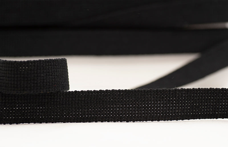 Flat Woven 25mm Braid - Black – Fabworks Online